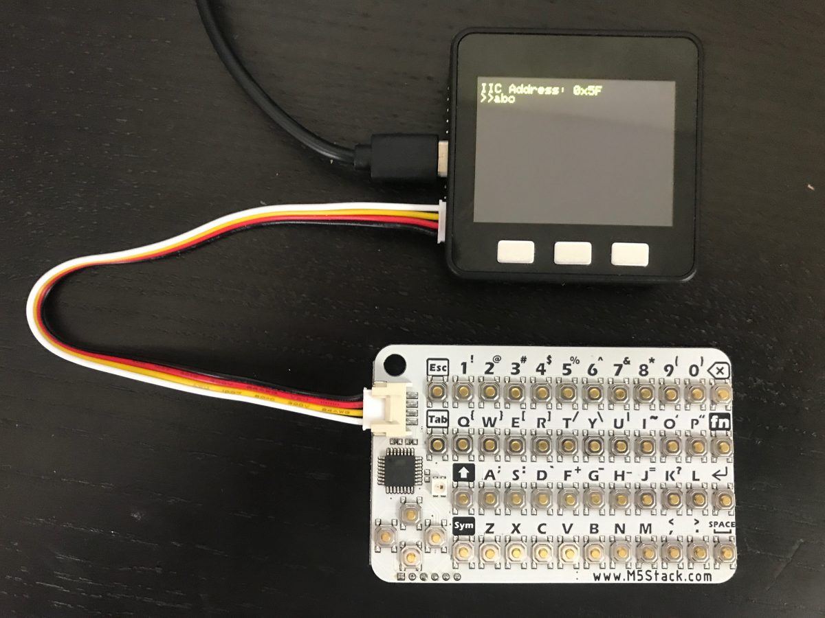 M5StackのCardKBのファームウェアを書き換える | 計算機室